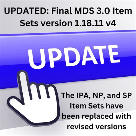 Mds Consultants On Linkedin Cms Has Updated The Final Mds 30 Item