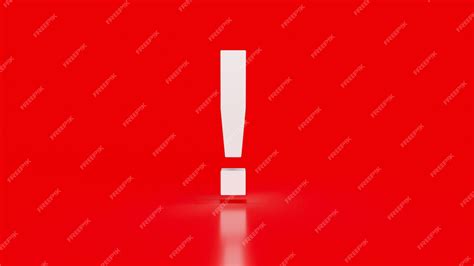 Premium Photo An Exclamation Mark Denoted By The Symbol Is A