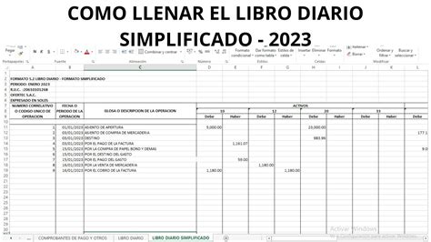 Formato De Libro Diario En Word Image To U