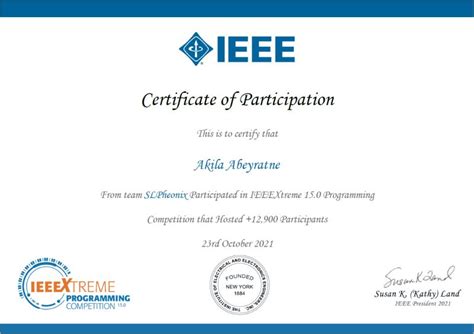Ieeextreme Ieee Programming Akila Abeyratne