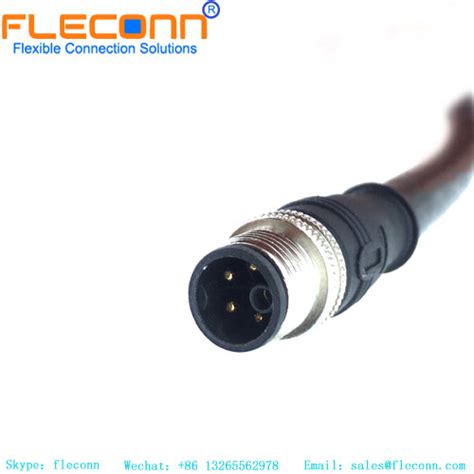 M12 K Coded Connector Cable