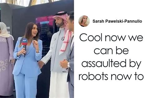 Saudi Humanoid Robot Touches Woman Inappropriately During Presentation