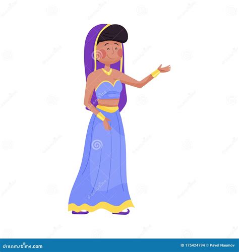 Belly Dancing Black Woman Silhouette On White Cartoon Vector