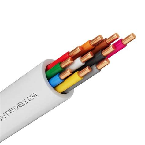 Syston Cable Technology 250 Ft 18 8 White Solid Bare Copper CMR CL3R