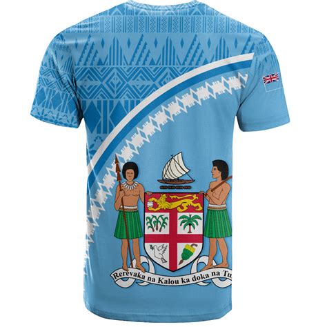 Fiji Custom Personalised T Shirt Fijian Masi Patterns Curve Style