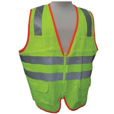 3a Safety Ansi Certified Safety Vest With Contrasting Outline
