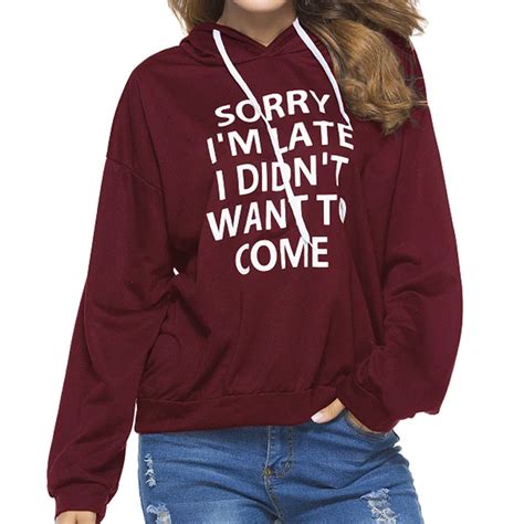 Women Hoodies Sweatshirts Long Sleeve Loose Pocket Autumn Winter Spring