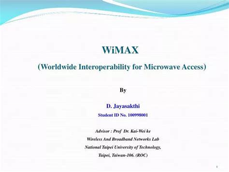 Ppt Wimax Worldwide Interoperability For Microwave Access Powerpoint Presentation Id 1731661