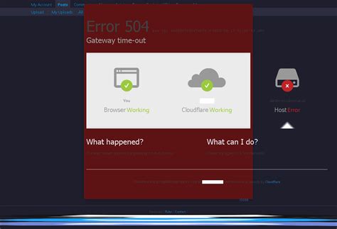 New Upload Page Layout Broken When Timeout Between Cloudflare And