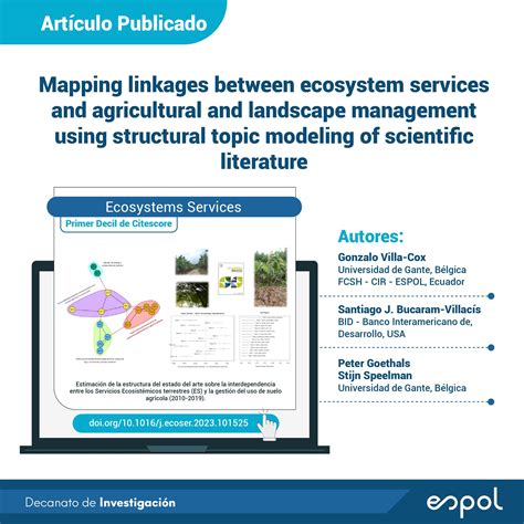 Mapping Linkages Between Ecosystem Services And Agricultural And
