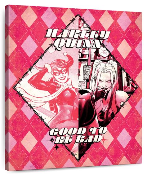 Retro And Modern Harley Quinn Wall Art Digital Art