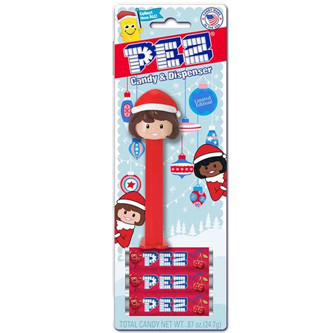 Pez Presenter Girl Santa Hat Light Skin Tonebrown Hair Limit 3 Per