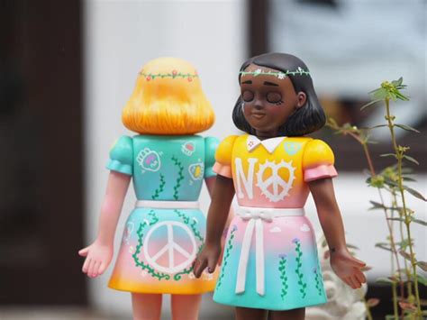 The Twins Sofubi Custom Show No War Girls One Off Toy Underground Store
