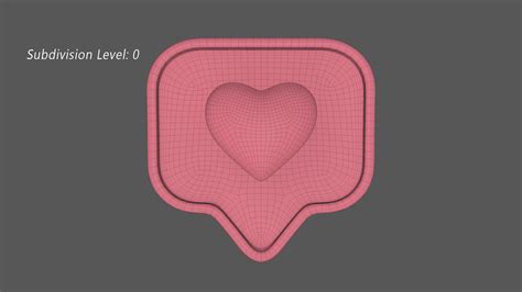 Instagram Like Heart 3d 3d Model 19 Fbx Obj C4d Free3d