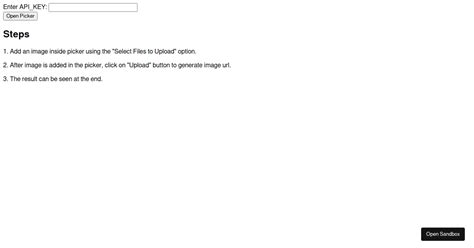 File Picker Codesandbox