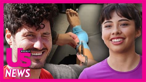 Dwts Val Reacts To Xochitl Gomez Injury From Cartwheel Flip Youtube