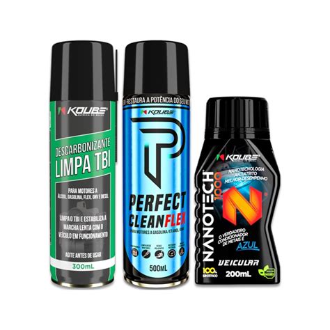 Kit 1 Perfect Clean Flex Limpa Tbi Nanotech 1000 Koube Shopee Brasil
