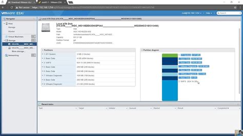 Add Hard Drive On Vmware Vsphere Hypervisor Esxi 6 5 Youtube