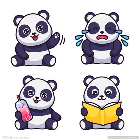 熊猫设计图 卡通设计 广告设计 设计图库 昵图网