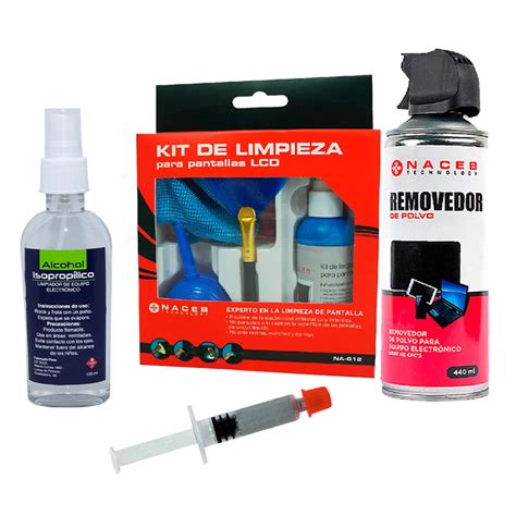 Kit De Limpieza Para Pc By Ddtech Aire Comprimido Alcohol Isopropilico Pasta Termica Y Kit