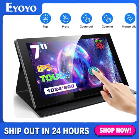 Eyoyo 10 Inch Raspberry Pi Screen 1024x600 Ips Capacitive Touchscreen