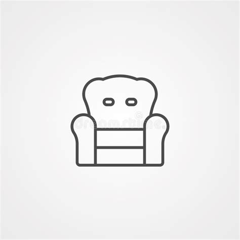 S mbolo De La Muestra Del Icono Del Vector De La Butaca Ilustración del