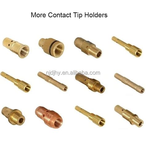 Mig Welding Consumable Contact Tip Holder Binzel 15ak Torch Weld Wear Parts Tips Holder Adaptor