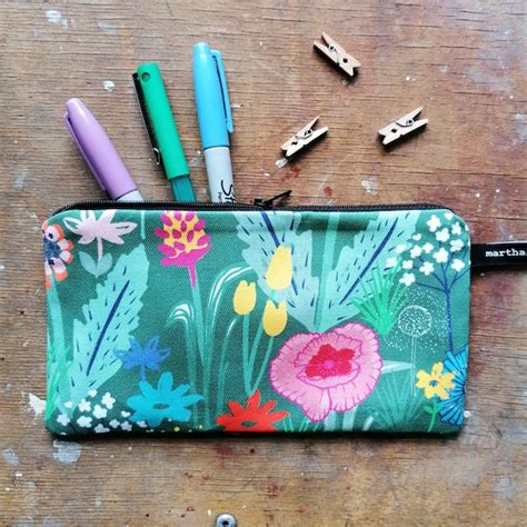 Floral Pencil Case Etsy
