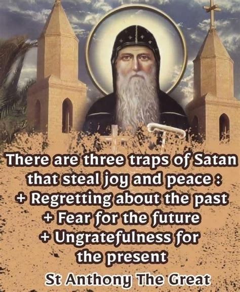 Saint Anthony The Great The Three Traps That Challenge The Soul St