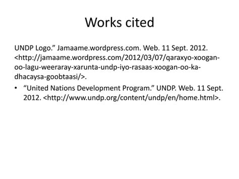 United Nations Development Programme Ppt
