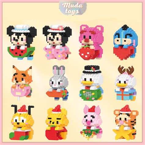 Jual Muda Toys Diy Block Kartun Mainan Toys Kartun Brick Karakter