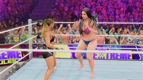 Ronda Rousey Vs Indiana WWE Womens Championship At Extreme Rules WWE K YouTube