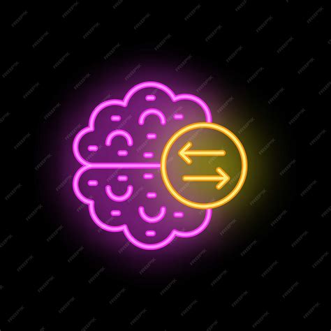 Premium Vector Brainstorming Icon Outline Vector Burnout Character Work Stress Neon Color