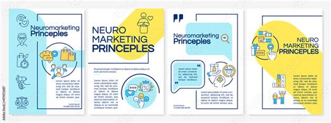 Neuromarketing Rules Brochure Template Customer Behavior Research Flyer Booklet Leaflet