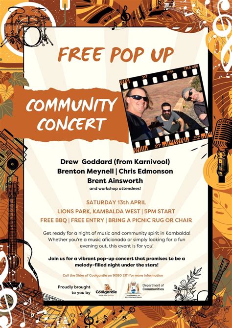 Pop Up Community Concert Coolgardie Shire Council