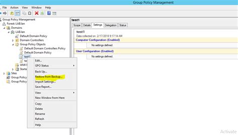 MVP Blog How To Backup And Restore GPO Settings