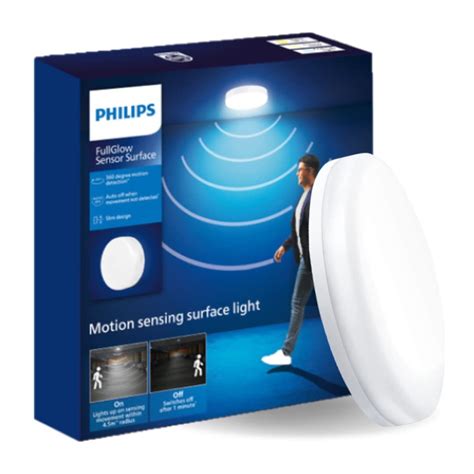 Philips Full Glow Led Surface Light With Motion Sensor Ww Nw Cw 15w