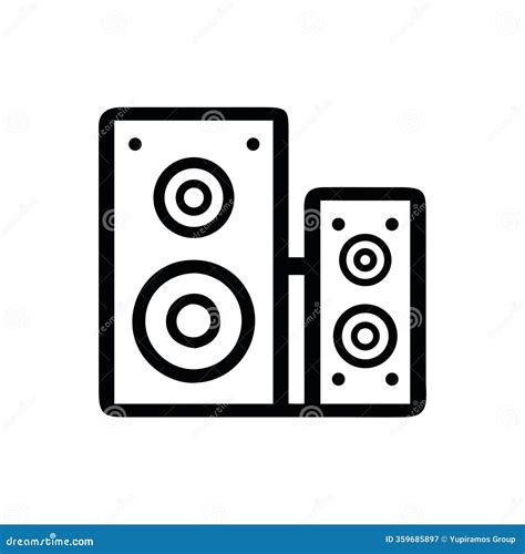Speaker System Hip Hop Sound Equipment Stock Illustration