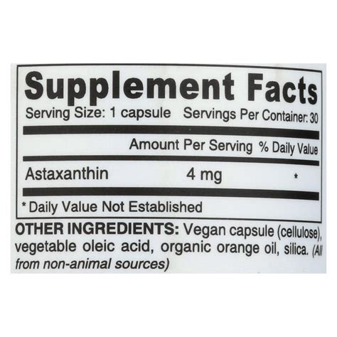 Deva Vegan Vitamins Astaxanthin Super Antioxidant 4 Mg 30