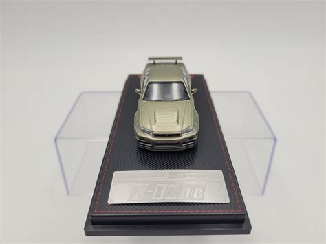 Ignition Model 164 Nismo R34 Gt R Z Tune Green Metallic Ag Toy Cars