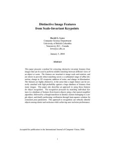 Distinctive Image Features From Scale