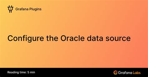 Configure The Oracle Data Source Grafana Enterprise Plugins Documentation