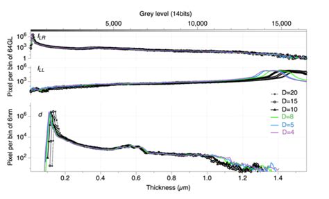 Histograms Bins Of 64 Grey Levels Top And 6 Nm Bottom Of The Same