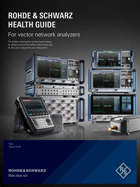 Rohde Schwarz Health Guide For Vector Network Analyzers Fly En 3609