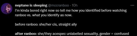 Before Ranboo Sheher Straight Ally After Ranboo Shethey Non