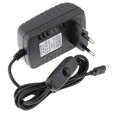 5v3a Power Adapter Met Switch Voor Raspberry Pi 4 Grandado