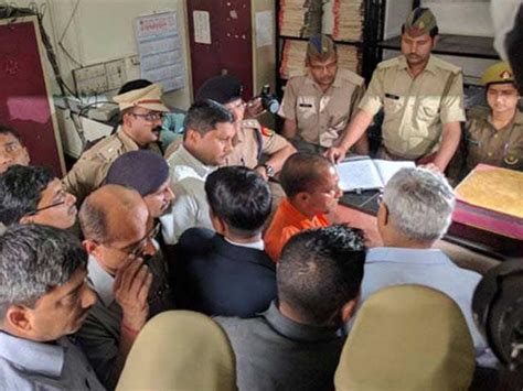 Yogi Adityanath Pays Surprise Visit To Hazratganj Police Station