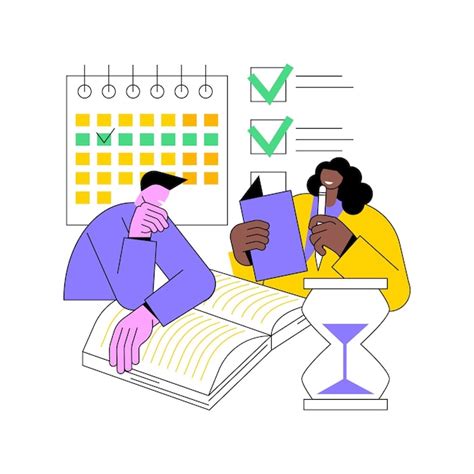 Premium Vector Revision Week Abstract Concept Vector Illustration