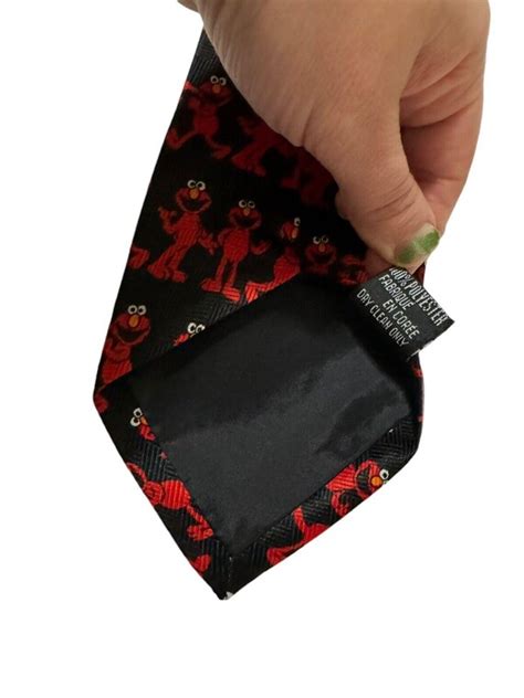 Sesame Street Elmo Cartoon Vintage Novelty Necktie 10… Gem