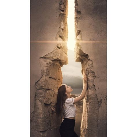 A Woman Is Standing In Front Of A Door That Says Quot The Word Quot On